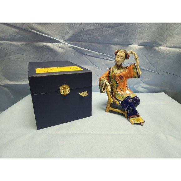 Foshan | Art | 8 China Foshan Porcelain Pottery Girl Women Figurine ...